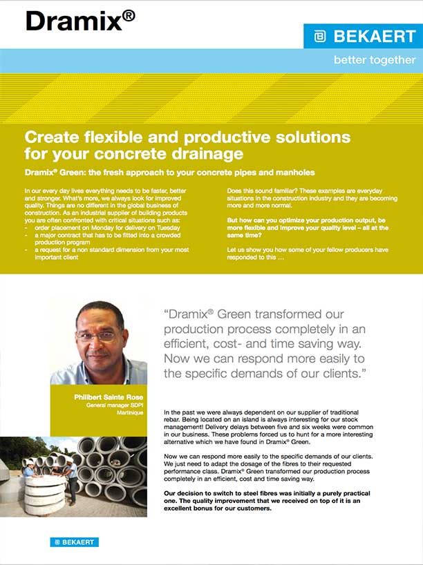 Dramix® – For precast pipes - Bosfa