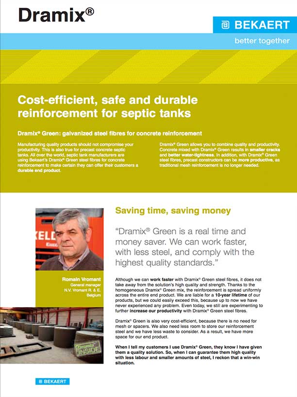 Dramix® – For septic tanks - Bosfa