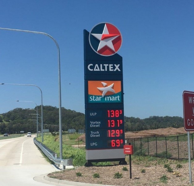 A Sign of the Times – Caltex Price Sign uses Dramix 5D fibres - Bosfa